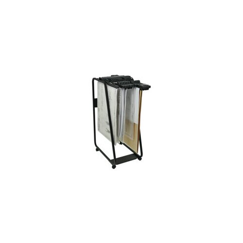 Arnos Hang A Plan Front Load Trolley Black - Hunt Office UK