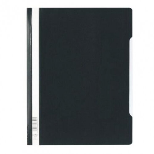 Durable Clear View Folder Plastic A4 with Index Strip Extra Wide Black ...