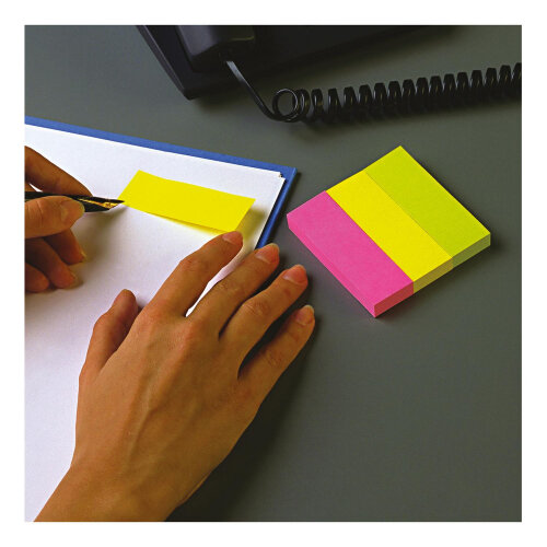 Post-it Note Markers 100 each of Neon Yellow - Pink and Lime Green 6713 ...