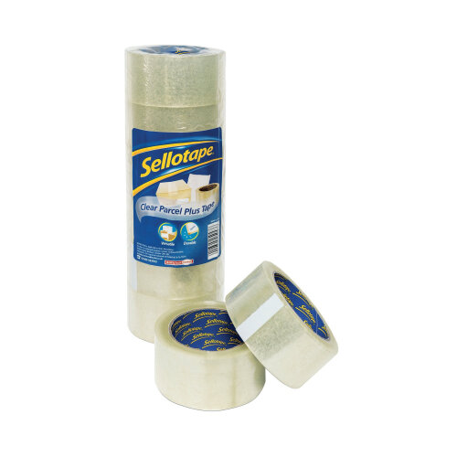Sellotape Clear Packaging Tape 50mm x 66m 6 Pack