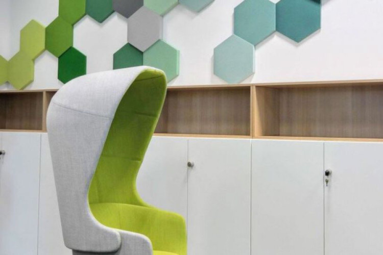 Fluffo SOFT Acoustic Wall Panel - Hexa S - Hunt Office UK
