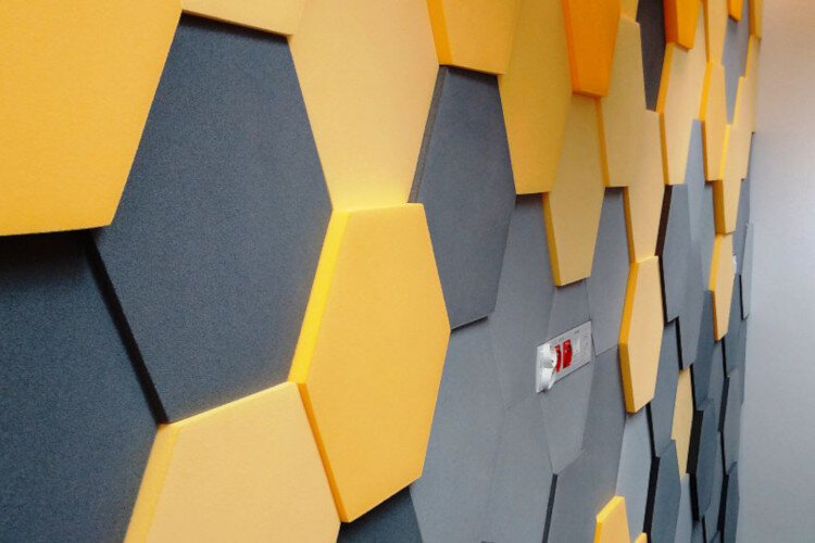 Fluffo SOFT Acoustic Wall Panel - Hexa S - Hunt Office UK