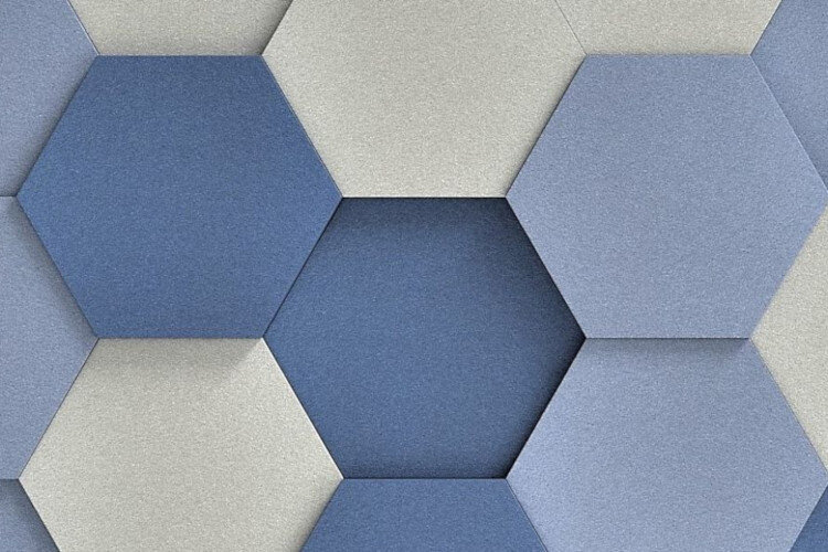 Fluffo SOFT Acoustic Wall Panel - Hexa M - Hunt Office UK