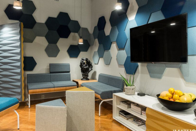 Fluffo SOFT Acoustic Wall Panel - Hexa M - Hunt Office UK