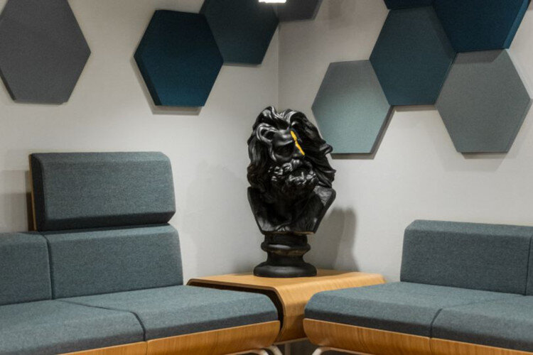 Fluffo SOFT Acoustic Wall Panel - Hexa M - Hunt Office UK