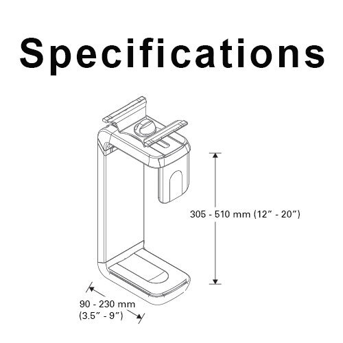 Humanscale CPU600 CPU Holder - Hunt Office UK