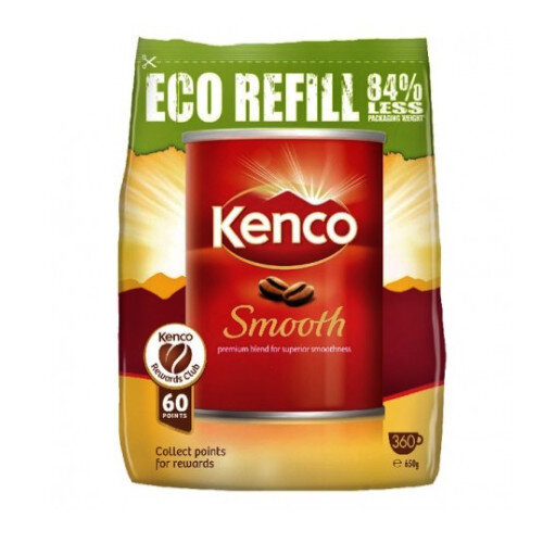 Kenco Smooth Freeze Dried Instant Coffee Eco Refill Bag 650g Pack of 1 ...