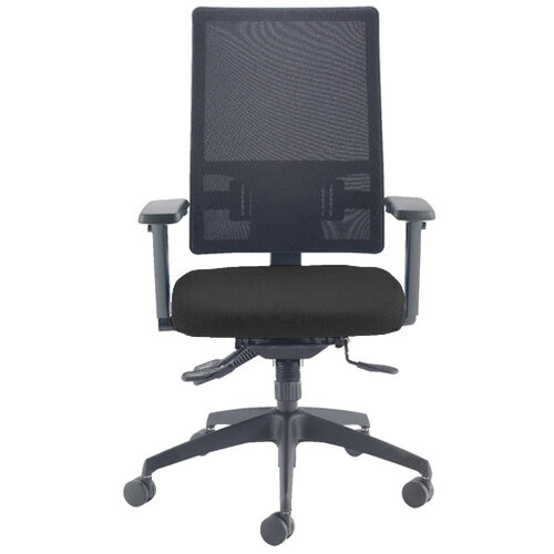 Cappela Agility High Back Mesh Posture Chair With Lumbar Support Black ...