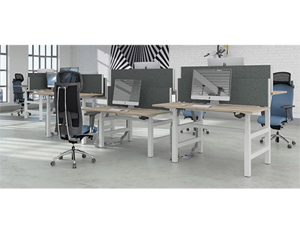 Leap Height Adjustable Sit-stand Bench Desk System - Hunt Office UK