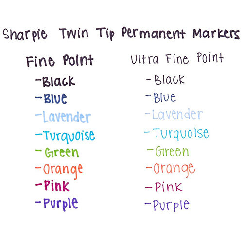 Sharpie Twin Tip Marker Red Pack 12 - Hunt Office UK