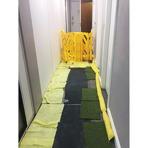 80L Circular Polybin Drum Spill Kit Chemical - Hunt Office UK