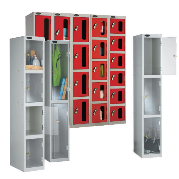 Clear Door Lockers - Hunt Office UK
