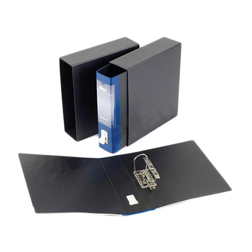 Rexel Dox 1 Lever Arch File Paper on Board 80mmm Spine A4 Blue Pack of ...