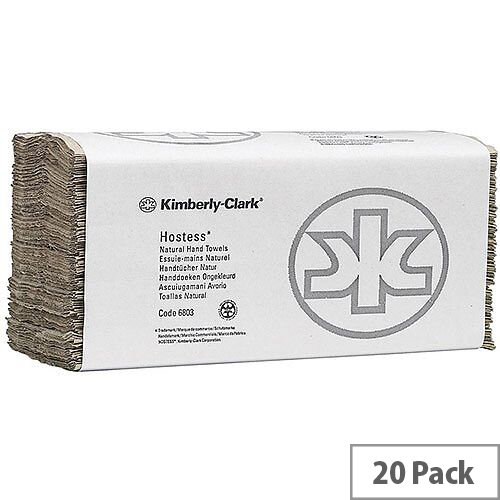 Kimberly Clark Hostess C-Fold Hand Towels Brown 20 Sleeves of 180 ...