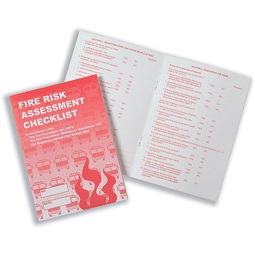 Fire Risk Assessment Booklet Pack 3 - Hunt Office UK