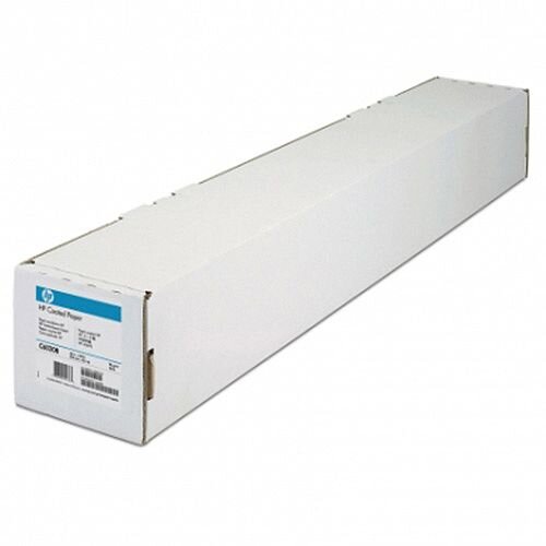 HP 610mm x 45m Coated Plotter Paper Roll 98gsm Ref C6019B - Hunt Office UK