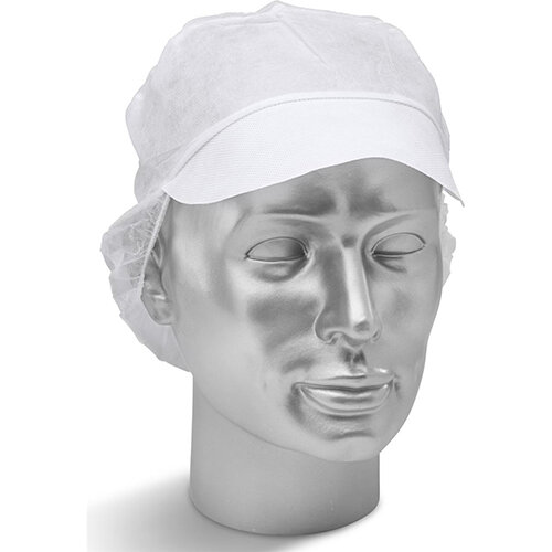 Click Once Disposable Snood Cap White Ref DSCW500 - Hunt Office UK