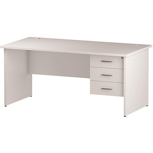 Rectangular desk with drawers store