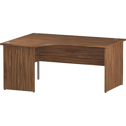 Impulse L-Shaped Left Hand Office Desk W1600xD1200/800xH730mm Panel End ...