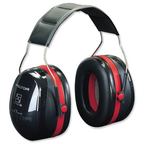 3M Ear Muff Defenders High Noise Level Reduction 30dB Black For Use In ...