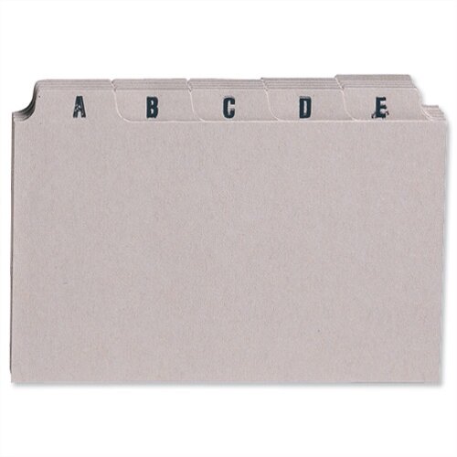 A-Z Index Cards 8x5in 203x127mm Buff Pack 25 5 Star - Hunt Office UK