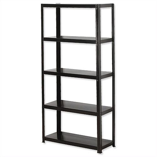 Light Duty Boltless 5-Shelf Unit Black Zamba Storage Solutions ...