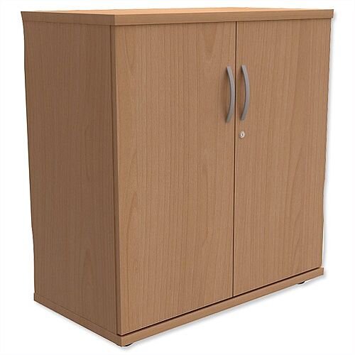 Trexus Low Cupboard with Lockable Doors W800xD420xH770mm Beech - Hunt ...