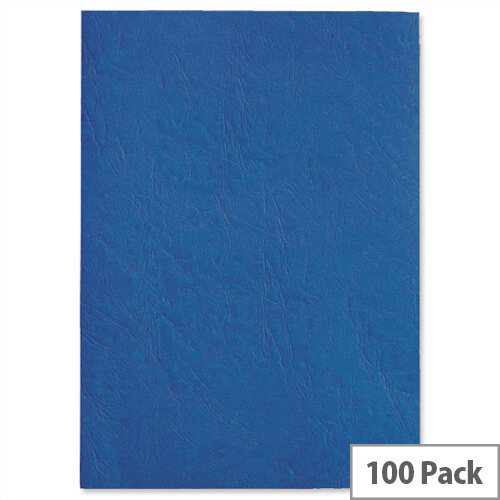 GBC Antelope Binding Covers Leather-look Plain A4 Royal Blue Pack 100 ...