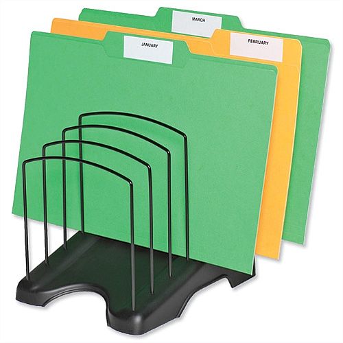 Arnos Eco Tidy Step File Organiser Six Section - Hunt Office UK