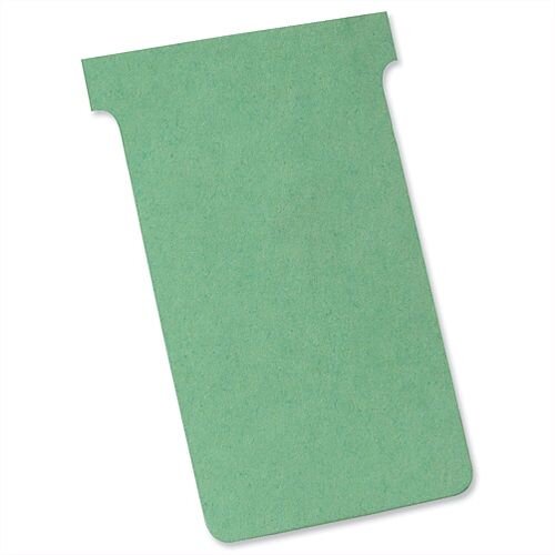 Nobo T Cards Size 3 80x120mm Light Green Pack 100 - Hunt Office UK