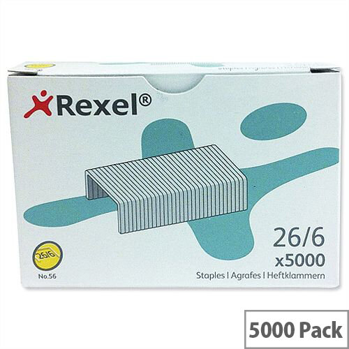 Rexel 56 Staples 6mm Pack 5000 - Hunt Office UK