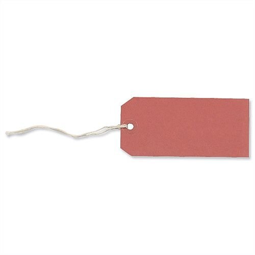 Strung Tags Red Pack 1000 Merit - Hunt Office UK