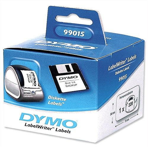 Dymo 3.5 inch Diskette Labelwriter Labels 99015 Pack 320 - Hunt Office UK