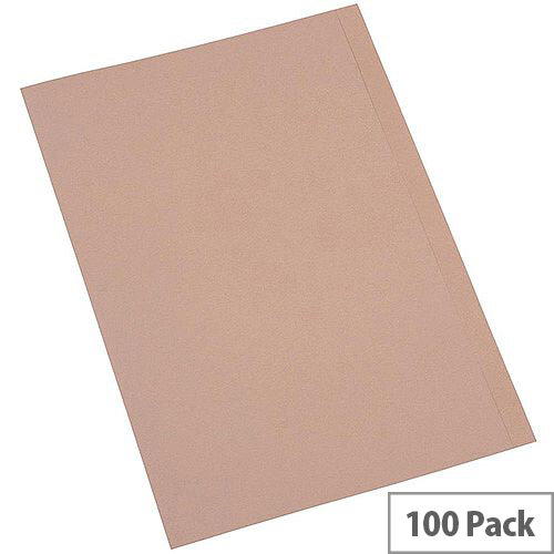 5 Star Eco Square Cut Folders A4 Kraft [Pack 100] - Hunt Office UK