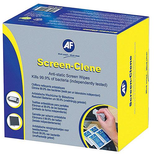 AF Screen-Clene Duo 20 Wet/Dry Wipes - Hunt Office UK