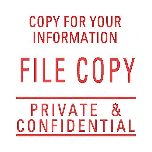 Artline Xstamper File Copy/For Your Information/ Private and ...