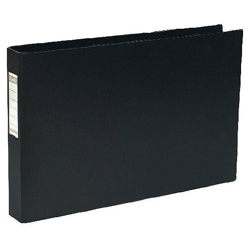 Elba 4D-Ring Binder PVC A3 30mm Oblong Black - Hunt Office UK