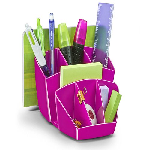 Ceppro Gloss Desk Tidy Pink 580G Pink - Hunt Office UK