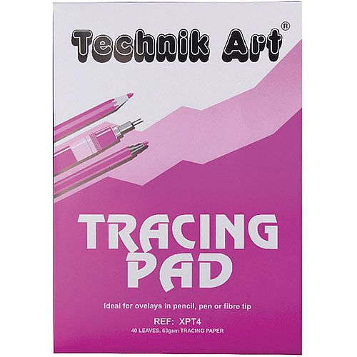 Technik Art Tracing Pad A4 63gsm 40 Sheets XPT4 - Hunt Office UK