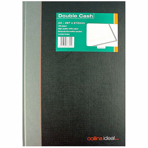 Collins Ideal Book A4 Double Cash 192 Pages 6424 - Hunt Office UK