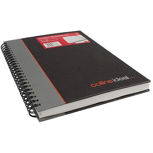 Collins A5 Ideal Wire Bound Book 192 Pages Ruled Feint 468W - Hunt ...