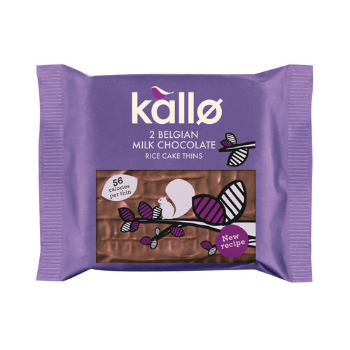 Kallo Milk Chocolate Rice Cake Thin Pack of 21 0401171 - Hunt Office UK