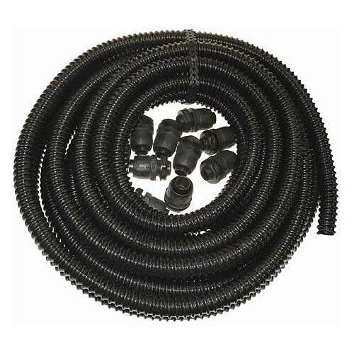 25mm PVC Flexible 10m Plastic Conduit With 10 Glands & Locknuts - Hunt ...