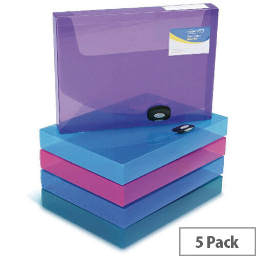 Rapesco Rigid Wallet/Box File Polypropylene 40mm 1048 - Hunt Office UK