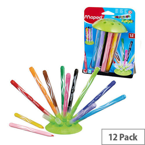 Maped Color'Peps Jungle Innovation Colouring Pens Assorted Pack of 12 ...