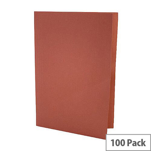 Guildhall Red Square Cut Folder Pack of 100 43208 - Hunt Office UK