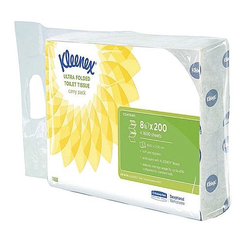 Kleenex Ultra Toilet Paper Bulk Pack Dispenser Tissue Refills 2-Ply ...