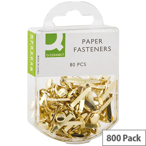 Q-Connect Paper Fastener 17mm Pack of 800 (10 x 80) KF02028Q - Hunt ...
