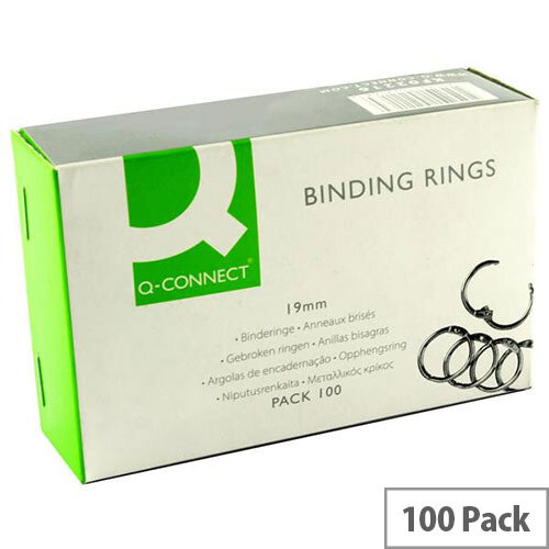 Q-Connect Binding Ring 19mm - Durable Metal Material, Easy To Use ...