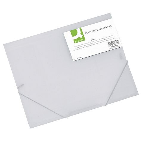 Q-Connect Elasticated Folio A4 Clear - Hunt Office UK